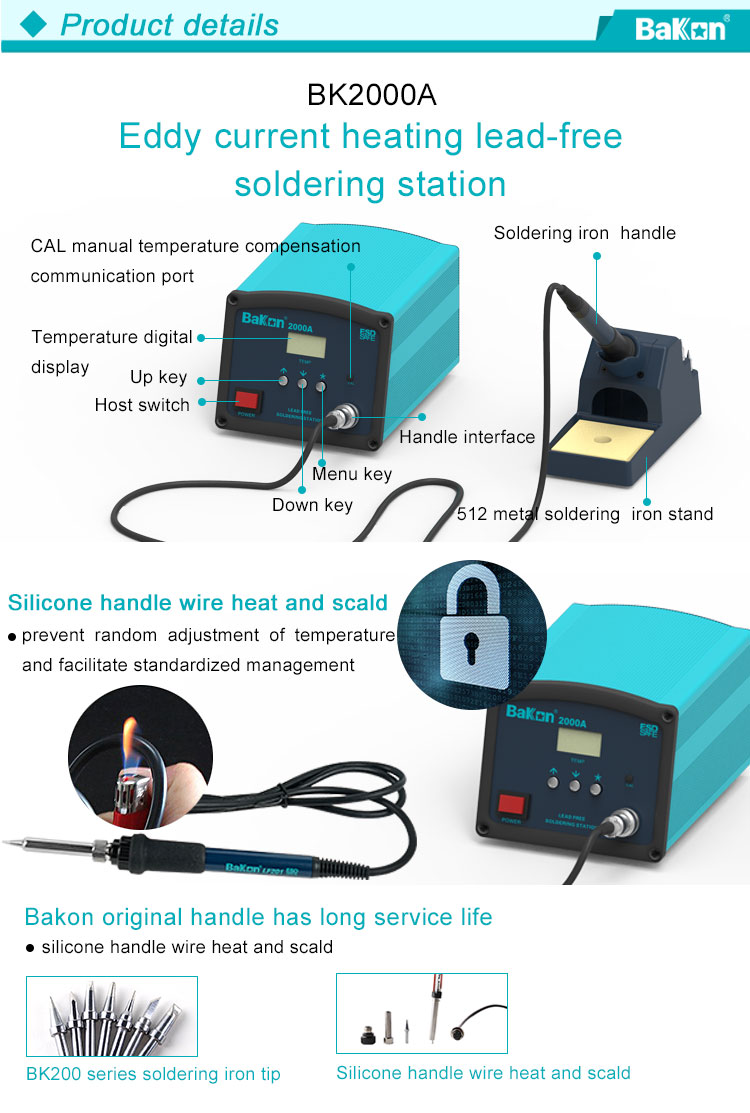 Bakon BK2000A temperature controlled eddy-current heating lead-free ...